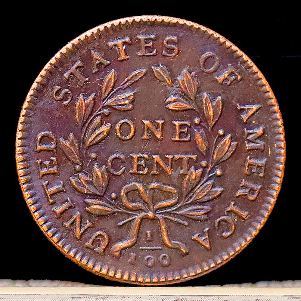 1798 Draped Bust Large Cent Copper Coin - Circulated - Etsy