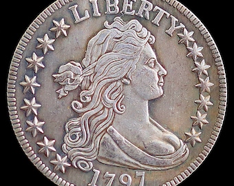 1794 Flowing Hair Early Half Dollar Silver Plated Coin Circulated - Etsy