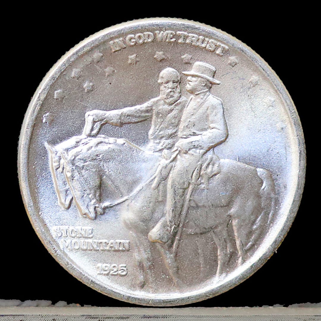 1925 Stone Mountain Commemorative Half Dollar Silver Plated Coin ...