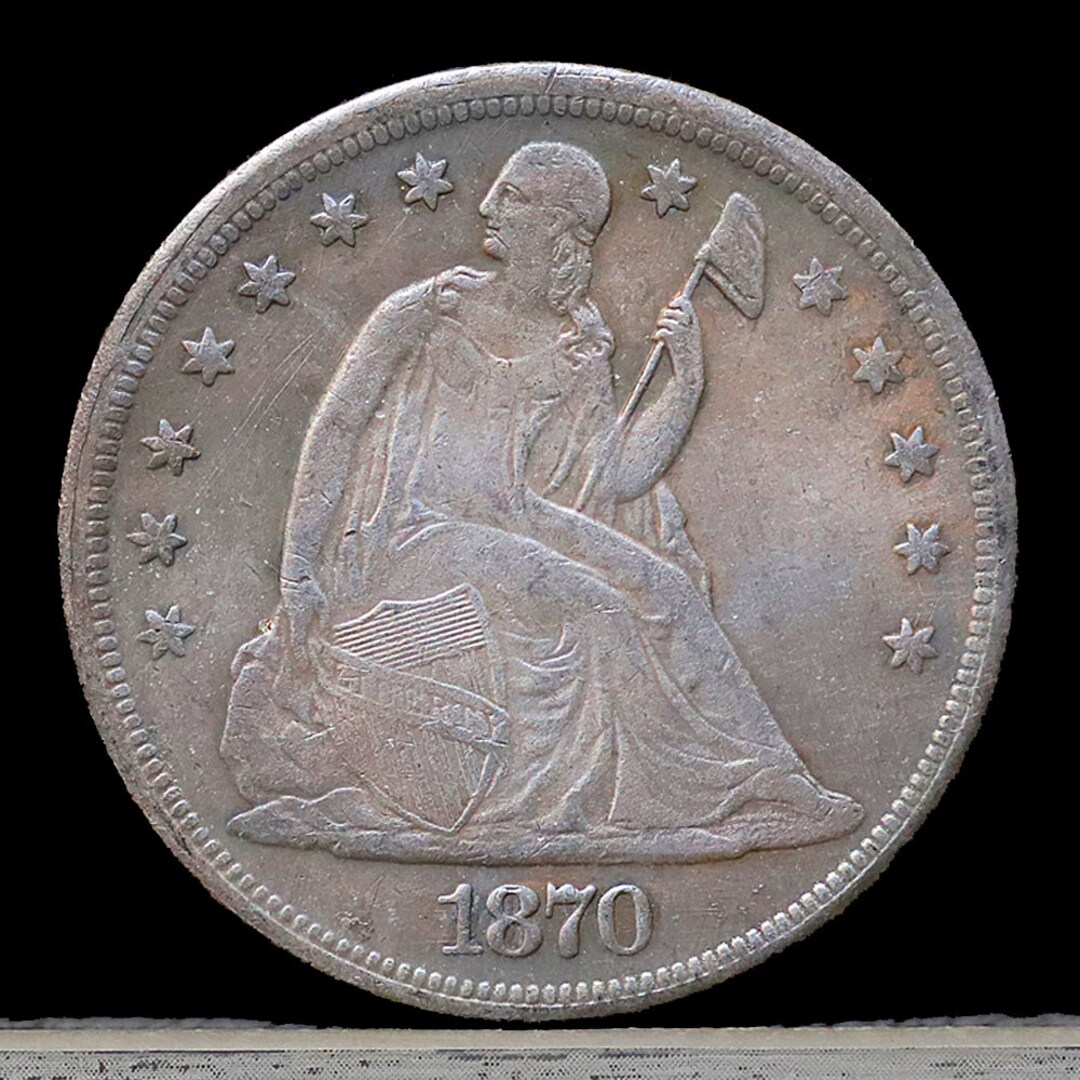 1870-CC Seated Liberty Dollar Silver Plated Coin Circulated - Etsy