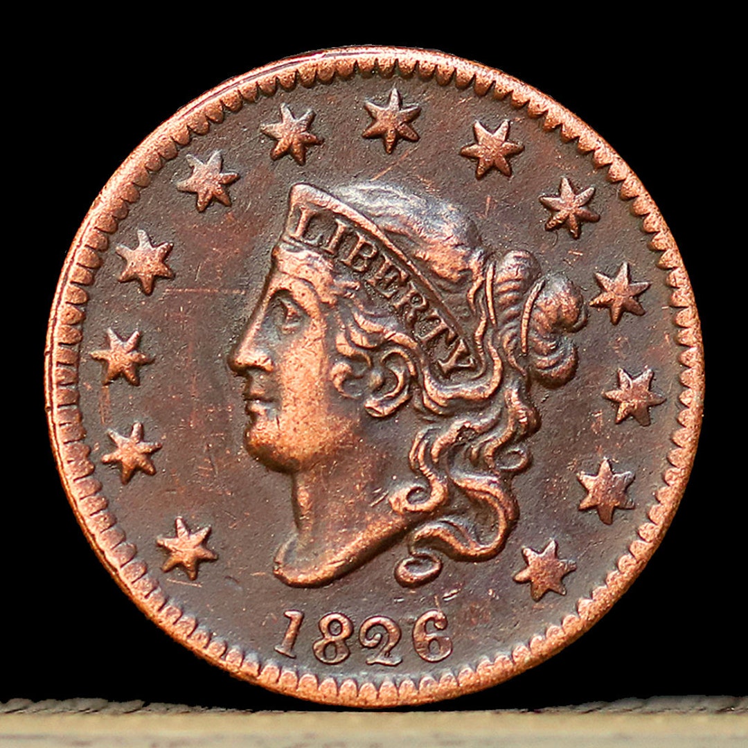 1826 Coronet Liberty Head Copper Large Cent Circulated - Etsy