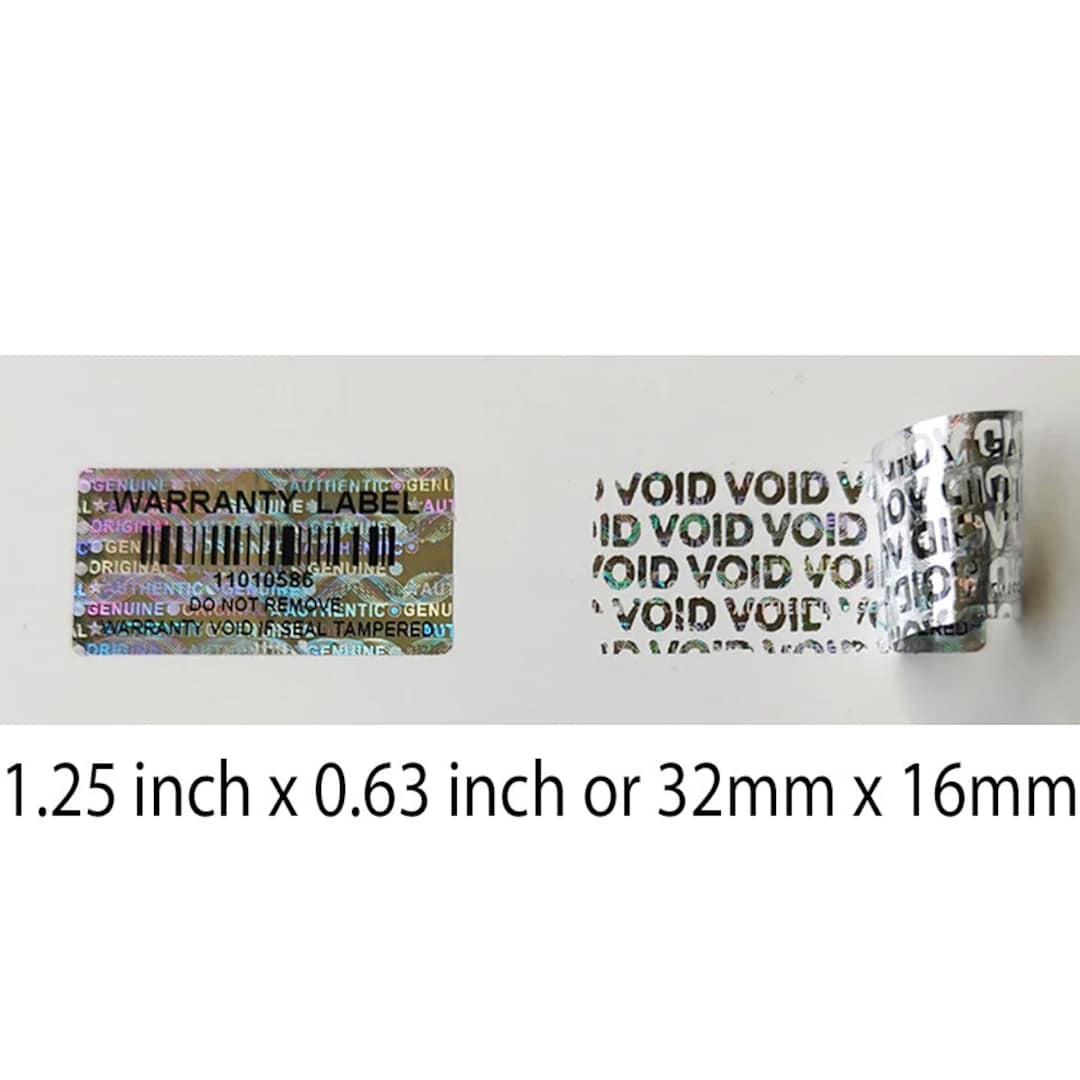 100 Warranty Label Serial Numbers Do Not Remove Warranty Void If Seal ...
