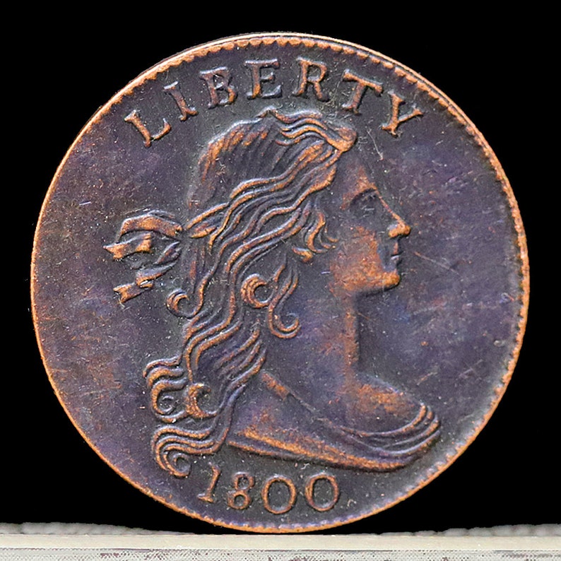 1800 Draped Bust Large Cent Copper Coin - Circulated - Etsy