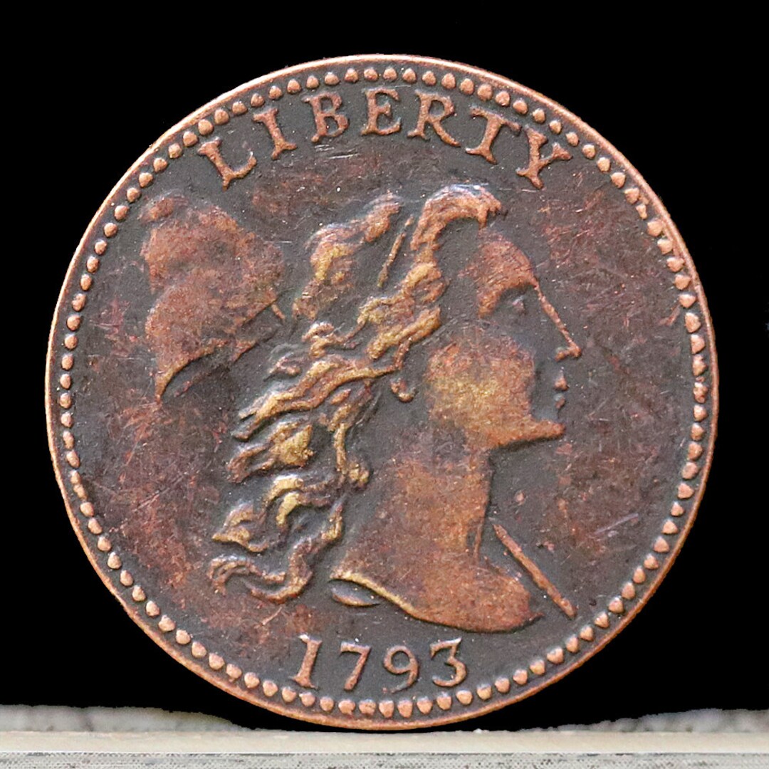 1793 Liberty Cap Large Cent Copper Coin - Circulated - Etsy