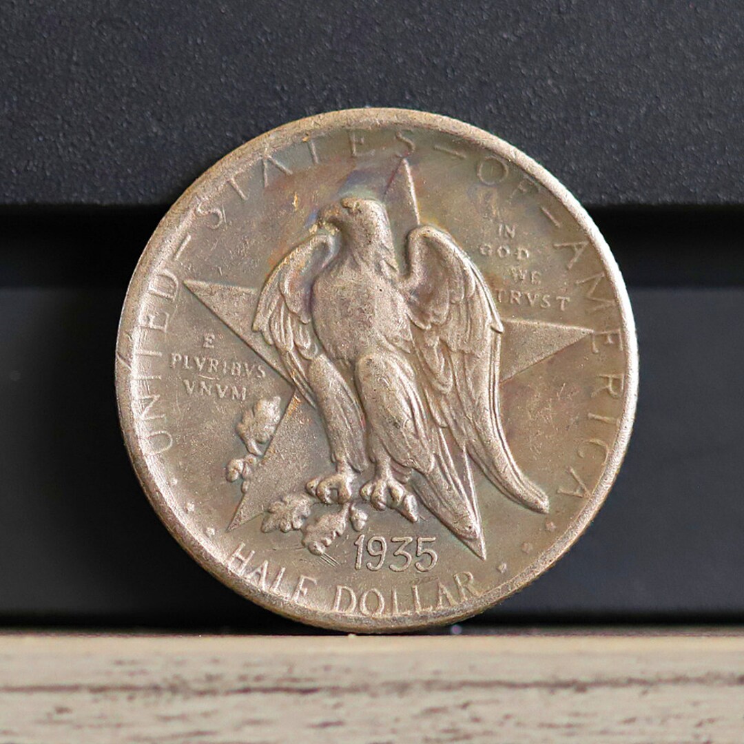 1935-D Texas Commemorative Half Dollar Coin Silver Plated Circulated - Etsy