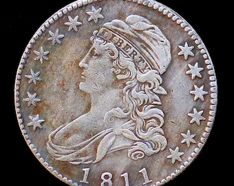 1818 Capped Bust Quarter Dollar Silver Plated Coin Circulated - Etsy