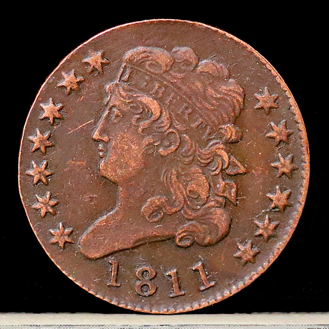 1811 Classic Head Half Cent Copper Coin - Circulated - Etsy