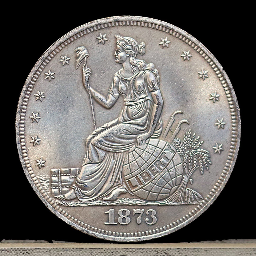 Pattern 1873 Trade Dollar Silver Plated Coin - Circulated - Etsy