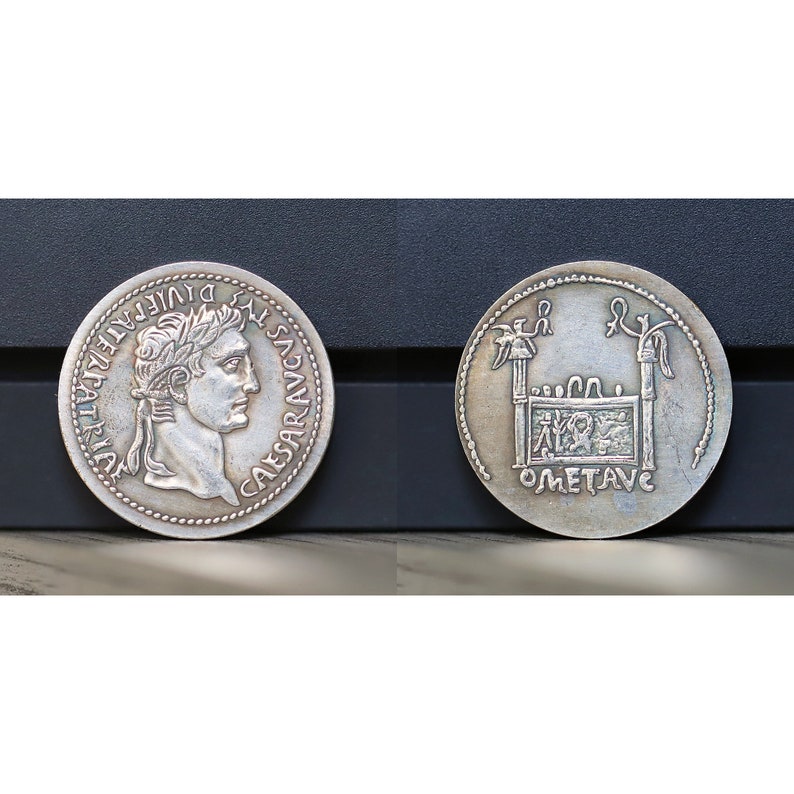 8-10 AD Large Ancient Roman Coin Emperor Caesar Tiberius - Etsy