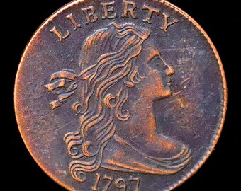 1797 Draped Bust Large Cent Copper Coin - Circulated - Etsy