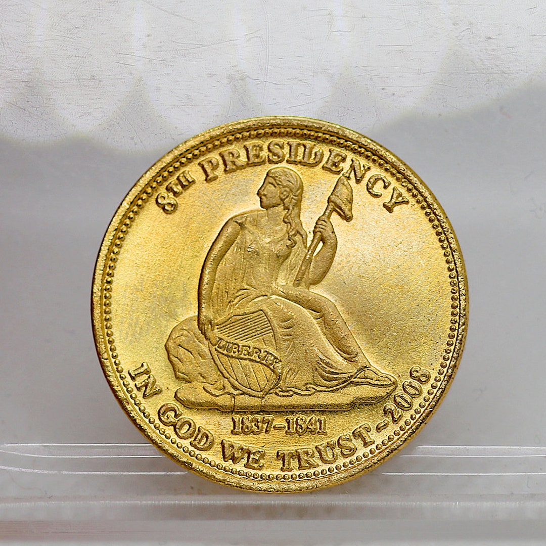 2008 1/2 Oz 10 Dollars Martin Van Buren's Liberty First Spouse .9999 ...