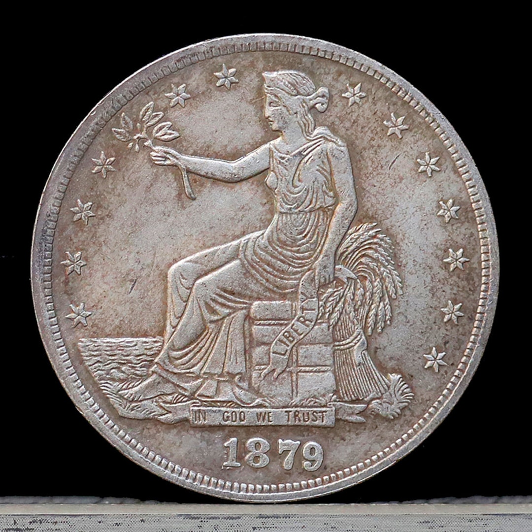 1879 Trade Dollar Silver Plated Coin - Circulated - Etsy