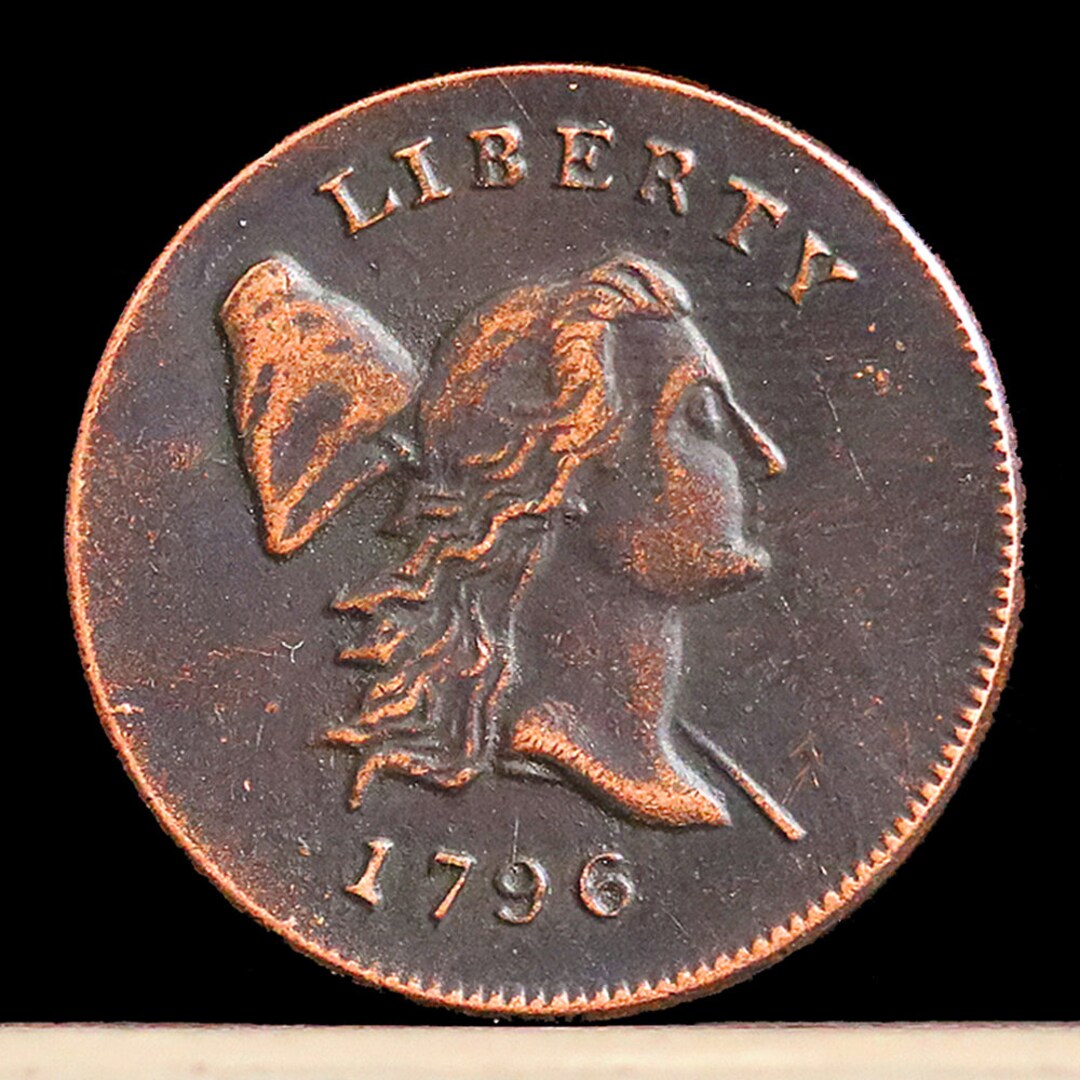 1796 Liberty Cap Half Cent Copper Coin - Circulated - Etsy