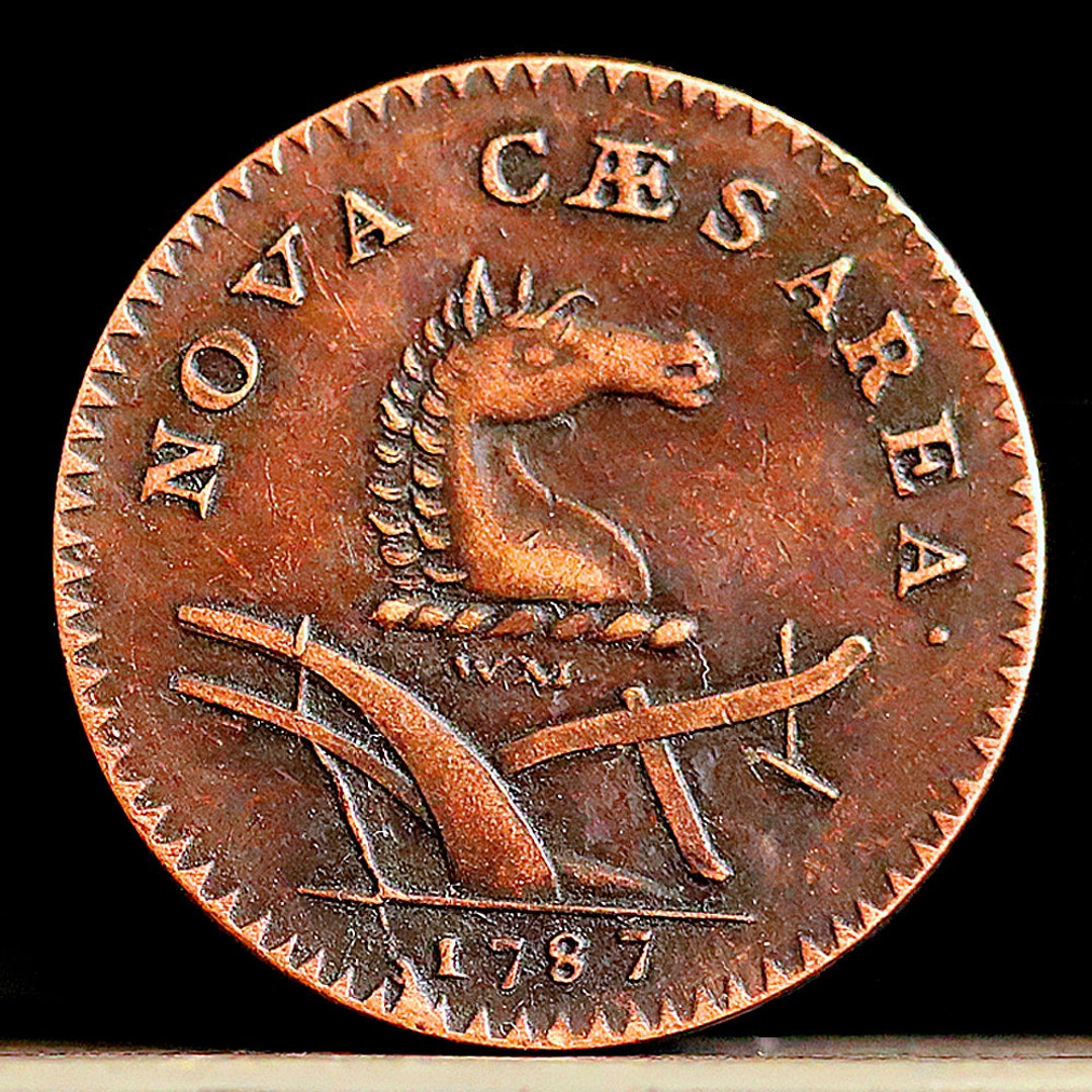 1787 New Jersey Colonial Copper Large Cent Circulated - Etsy