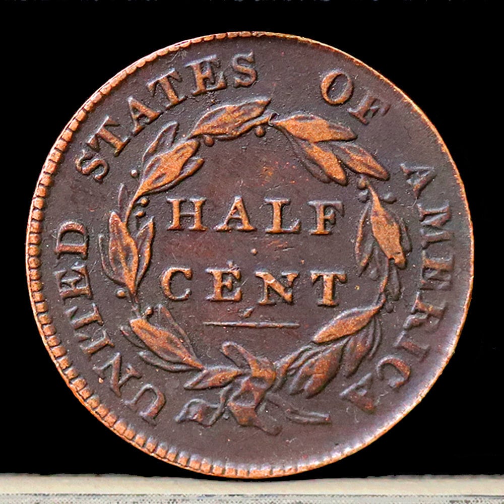 1809 Classic Head Half Cent Copper Coin - Circulated - Etsy