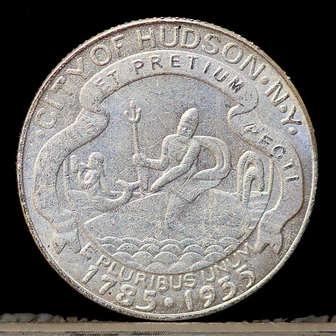 1935 Hudson Commemorative Half Dollar Silver Plated Coin - Uncirculated ...