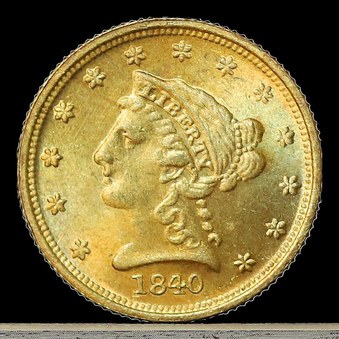 1840-D Liberty Head Quarter Eagle Gold Plated Coin - Uncirculated - Etsy