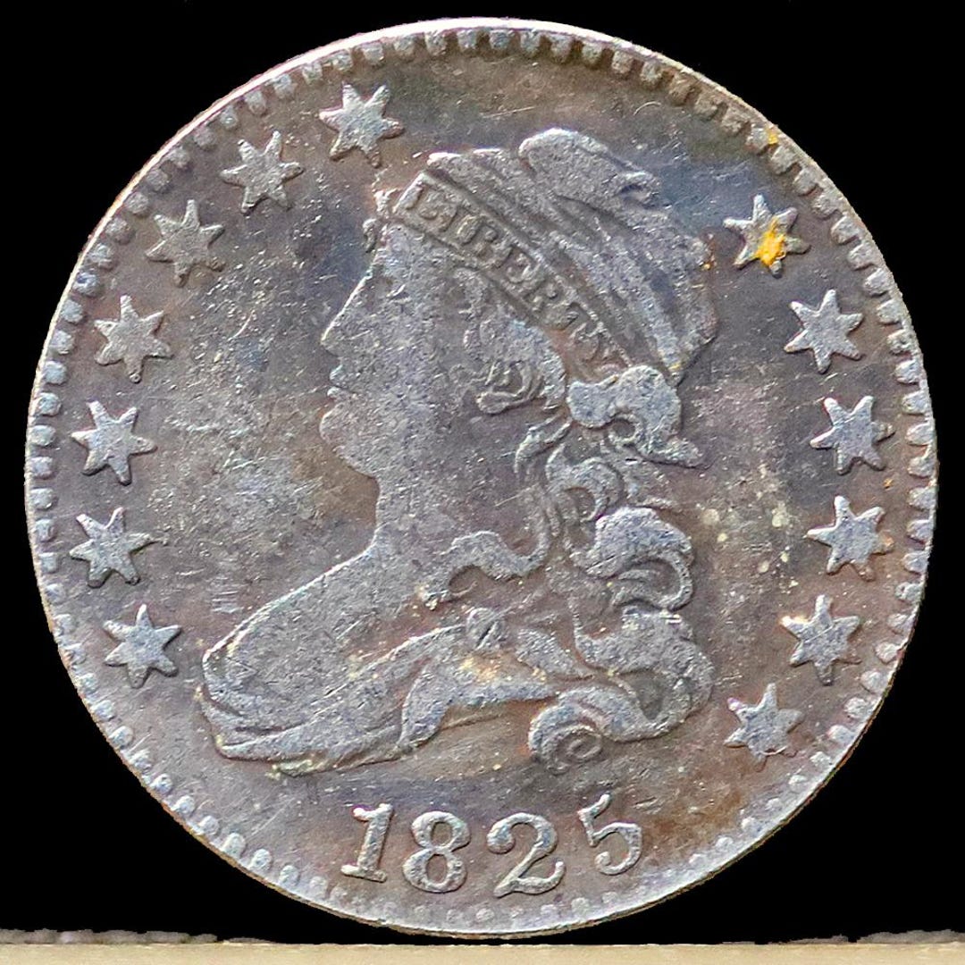 1825 Capped Bust Quarter Dollar Silver Plated Coin - Circulated - Etsy