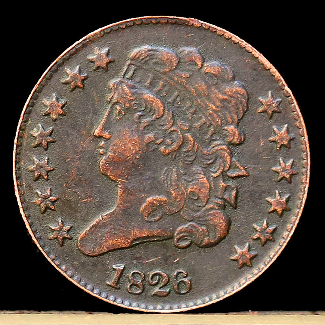 1826 Classic Head Half Cent Early Copper Half Penny - Circulated - Etsy