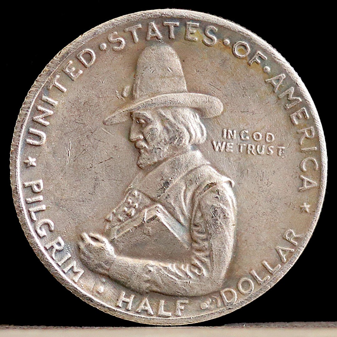 1920 Pilgrim Commemorative Silver Half Dollar Coin Circulated - Etsy