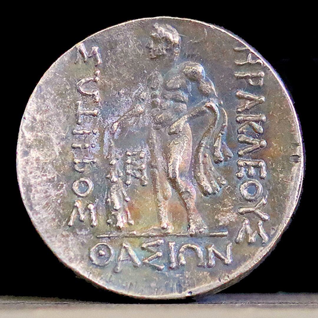 148-90 BC Ancient Greek Coin Dionysus and Hercules Silver - Etsy