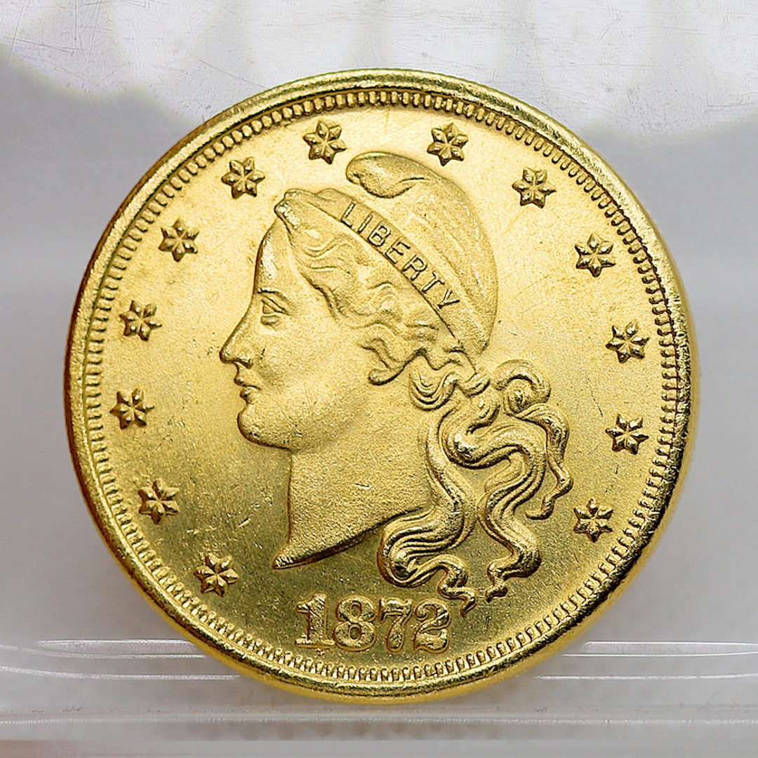 1872 20 Pattern Double Eagle "amazonian" Gold Coin - Gold Plated - Etsy