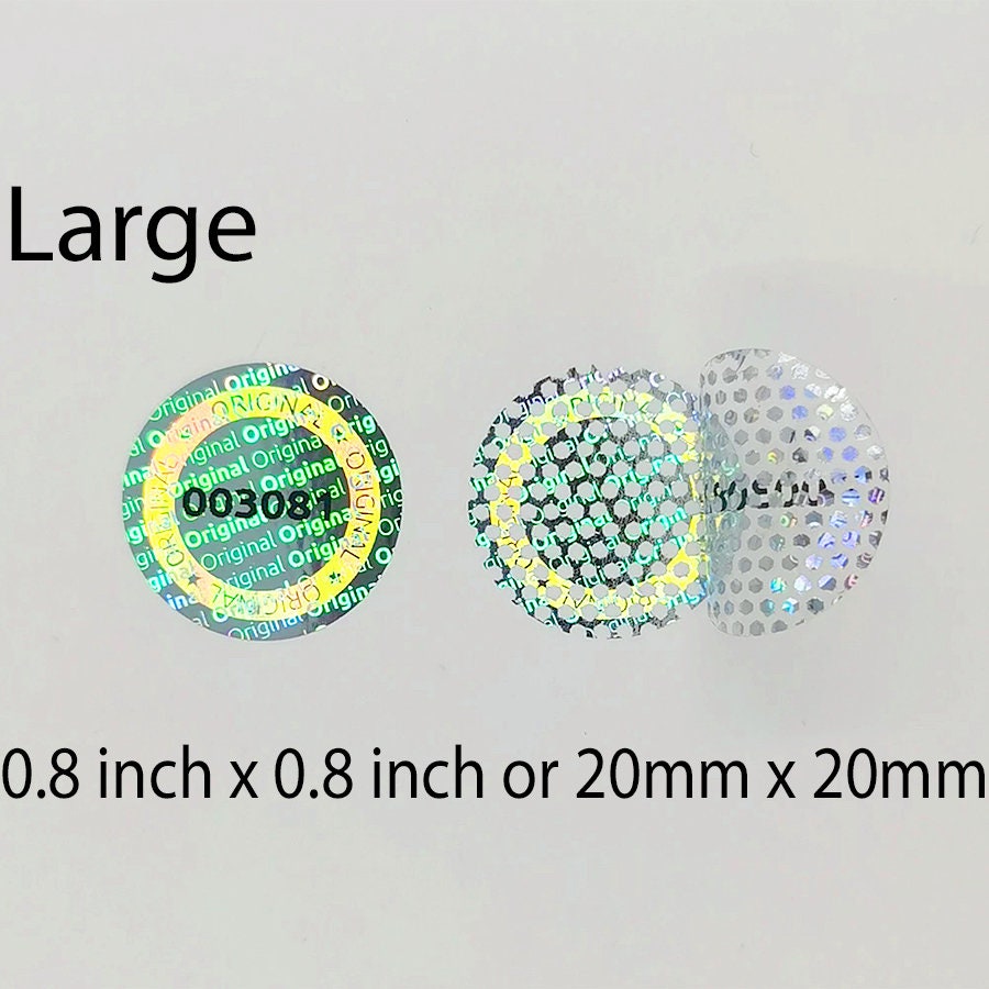 100 Security Hologram Stickers Serial Numbers Warranty Void If Removed ...