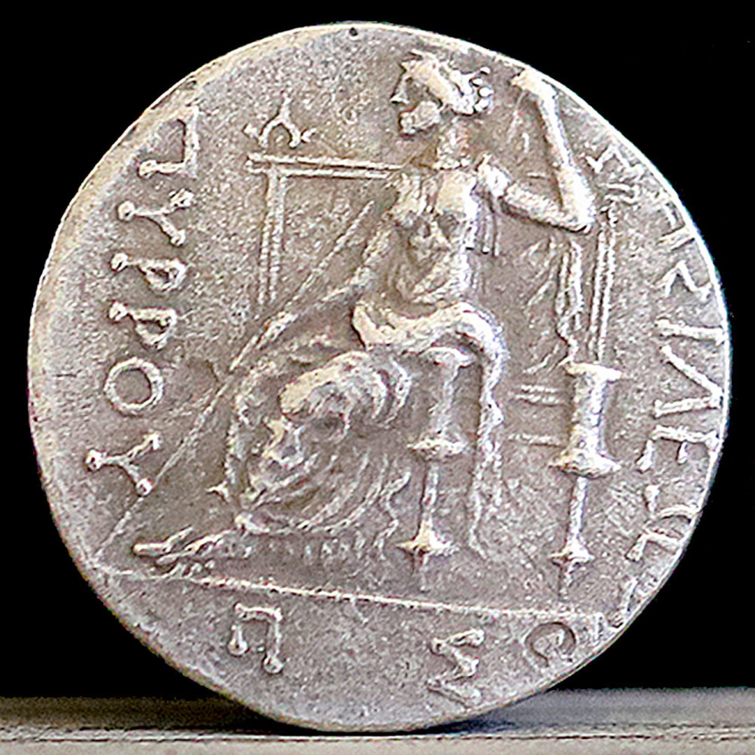 295-272 BC Ancient Greek Coin Zeus and Dione Silver Plated - Etsy