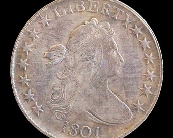 1796 Draped Bust Half Dollar Silver Plated Coin Uncirculated - Etsy