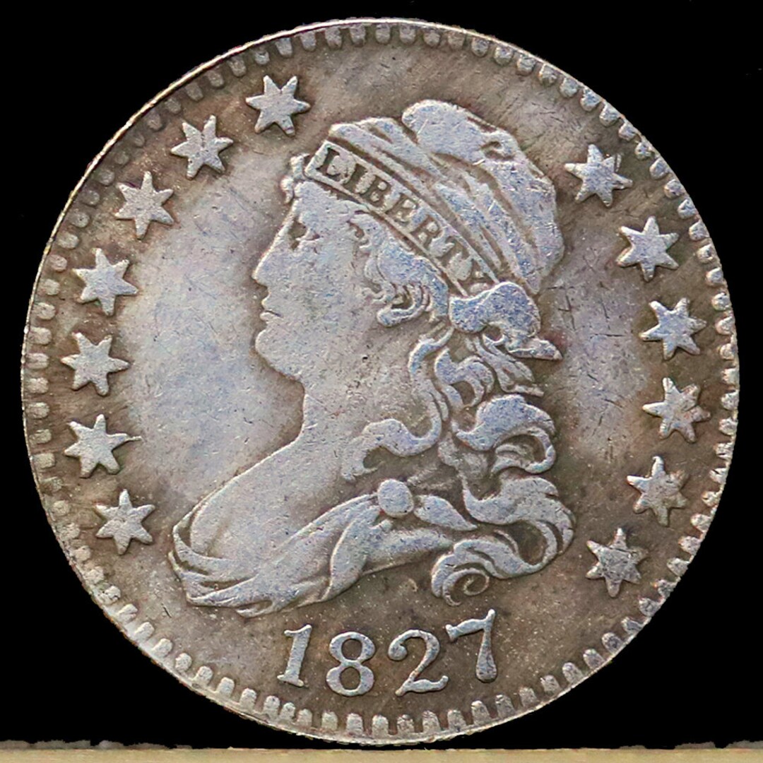 1827 Capped Bust Quarter Dollar Silver Plated Coin - Circulated - Etsy