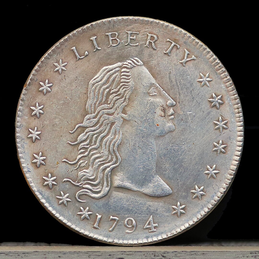 1794 Flowing Hair Early Dollar Silver Plated Coin Type 2 - Circulated ...