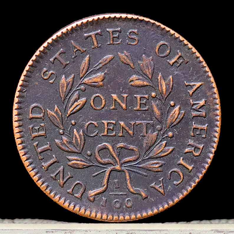1800 Draped Bust Large Cent Copper Coin - Circulated - Etsy