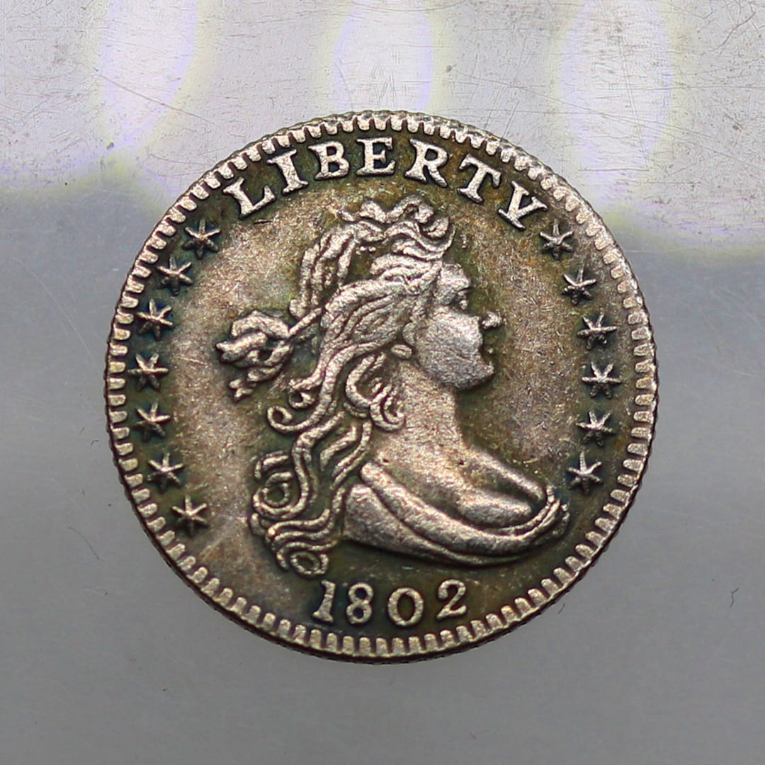 1802 Draped Bust Dime Early American Coin Silver Plated - Circulated - Etsy