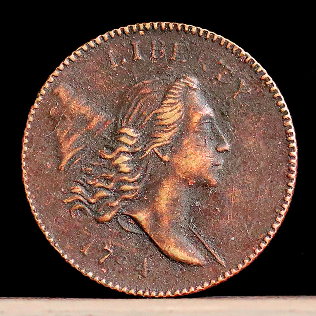 1794 Liberty Cap Half Cent Copper Coin - Circulated - Etsy