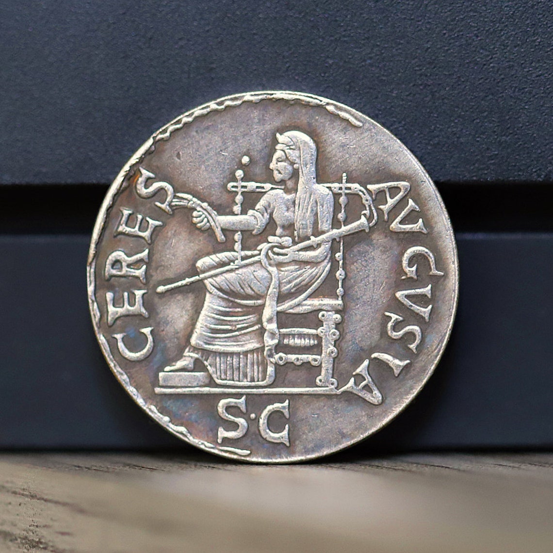 50-54 AD Large Ancient Roman Coin Head of Claudius Silver - Etsy