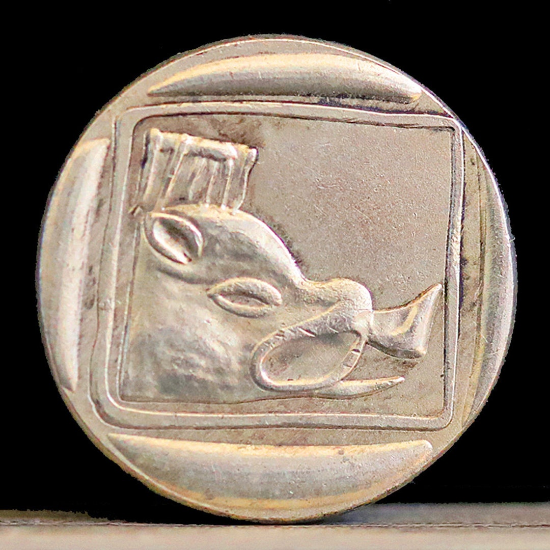 320-280 BC Ancient Greek Coin Eagle and Boar Head - Silver Plated ...