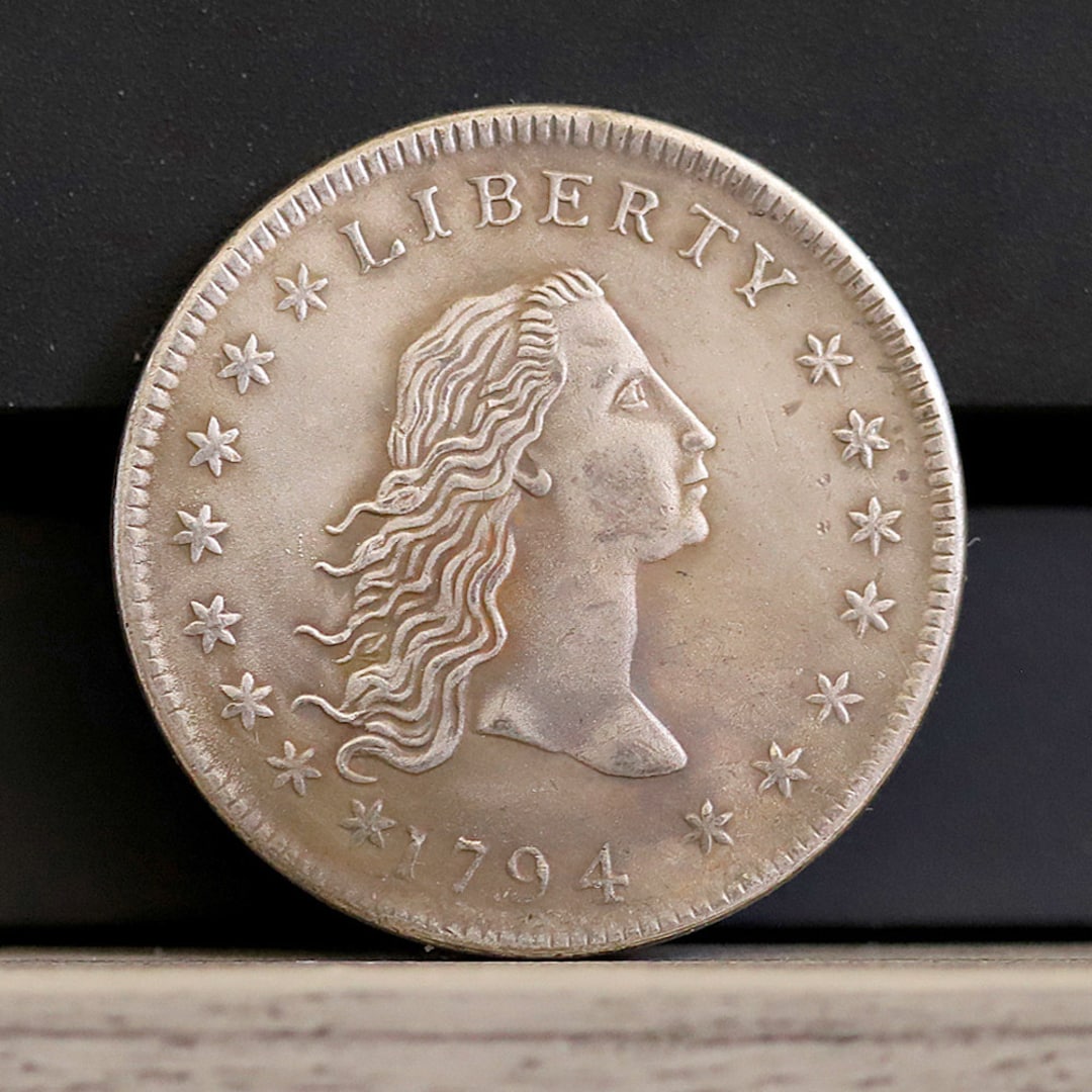 1794 1 Flowing Hair Early Dollar Silver Plated Coin Type 2 - Etsy