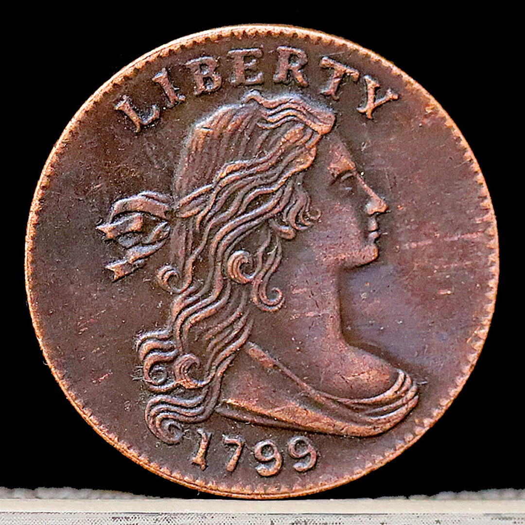 1799 Draped Bust Large Cent Copper Coin Circulated - Etsy