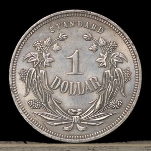Pattern 1870 Standard Seated Liberty Dollar Silver Plated Coin ...