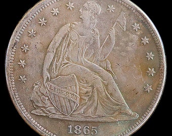 1848 Seated Liberty Silver Dollar Coin Silver Plated Circulated - Etsy