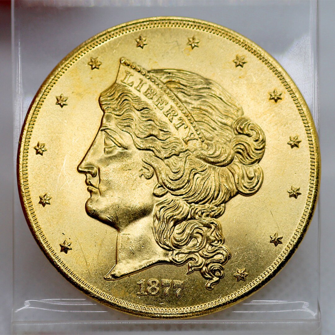 Pattern 1877 Large 50 Fifty Dollar Half Union Gold Plated Coin ...