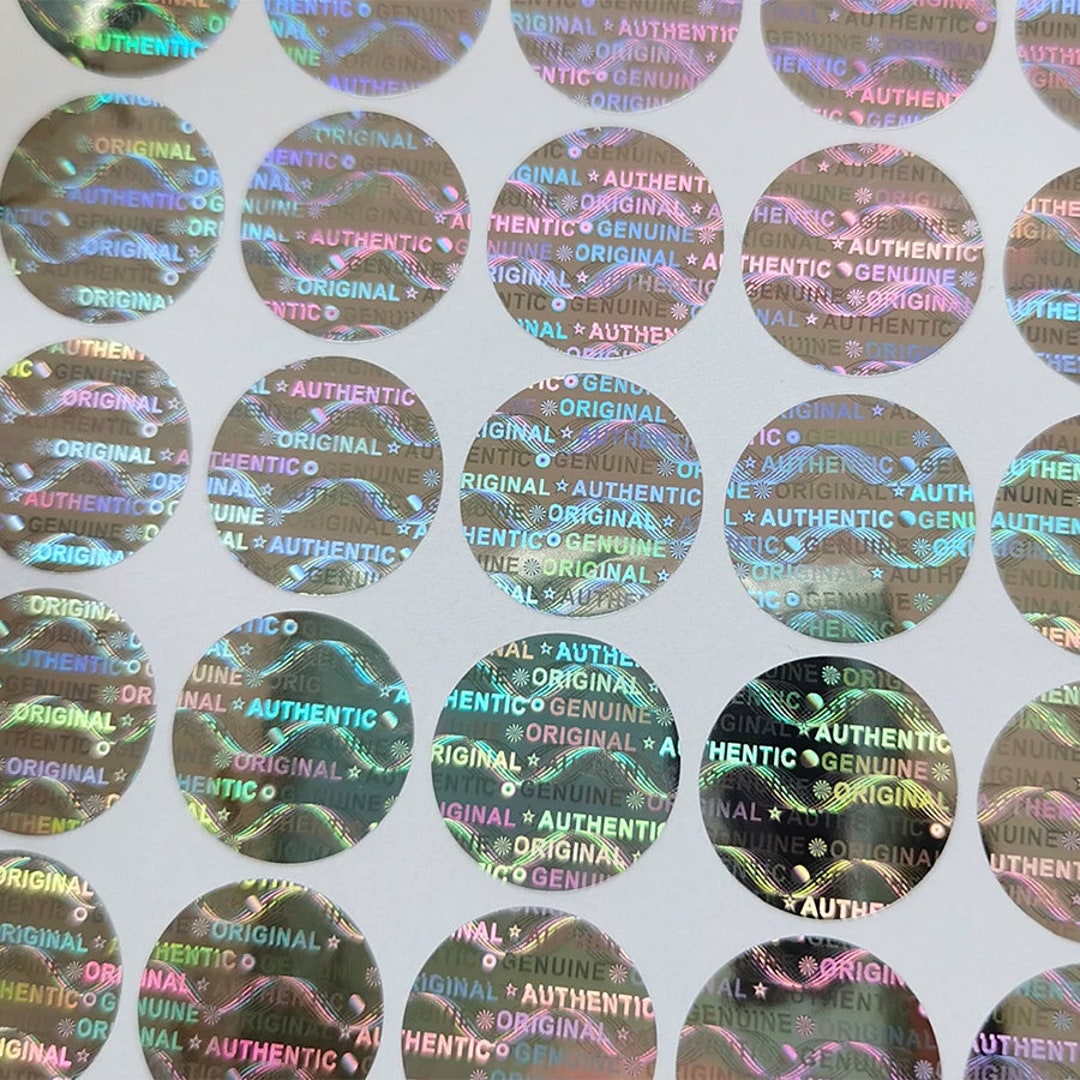 100 Security Hologram Stickers Original Authentic Genuine Tamper ...