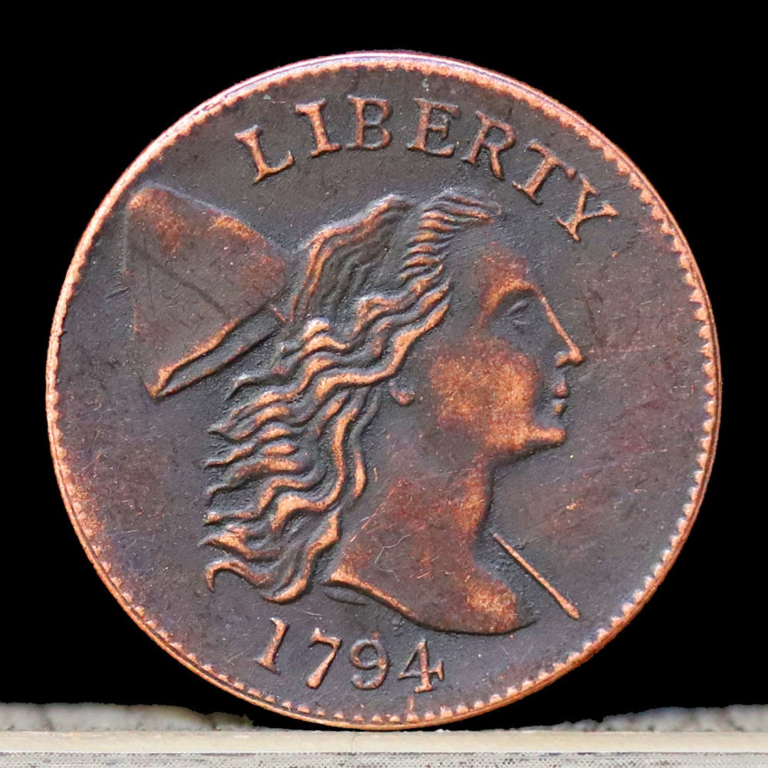 1794 Liberty Cap Large Cent Copper Coin - Circulated - Etsy