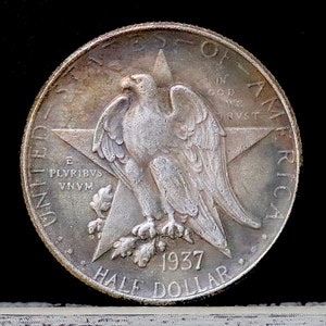 1937-D Texas Commemorative Half Dollar Coin Silver Plated - Etsy