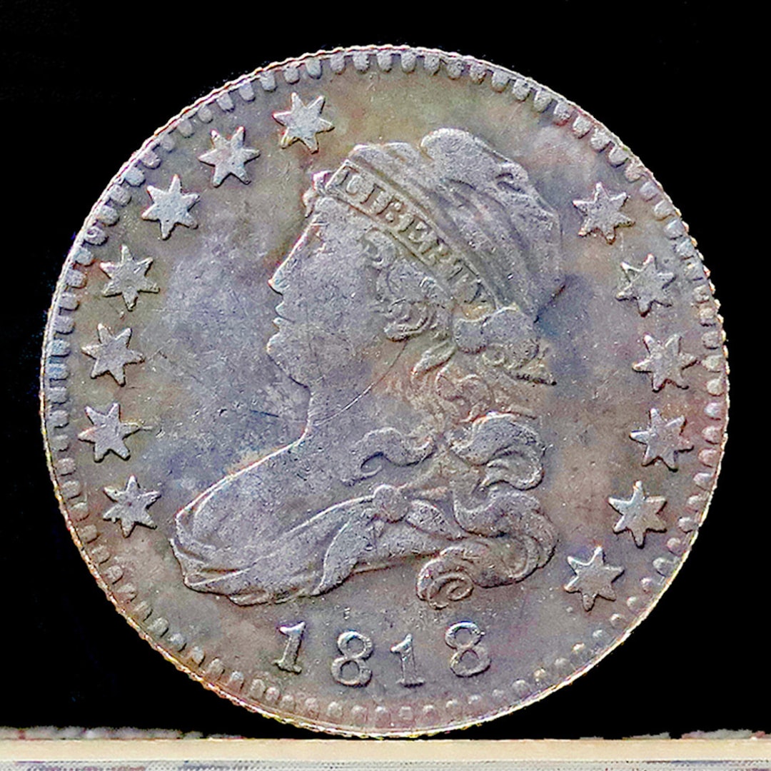 1818 Capped Bust Quarter Dollar Silver Plated Coin - Circulated - Etsy