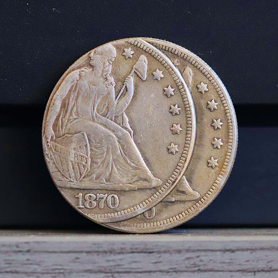 1870-CC Seated Liberty Dollar Double Struck Error Coin Type 2 ...