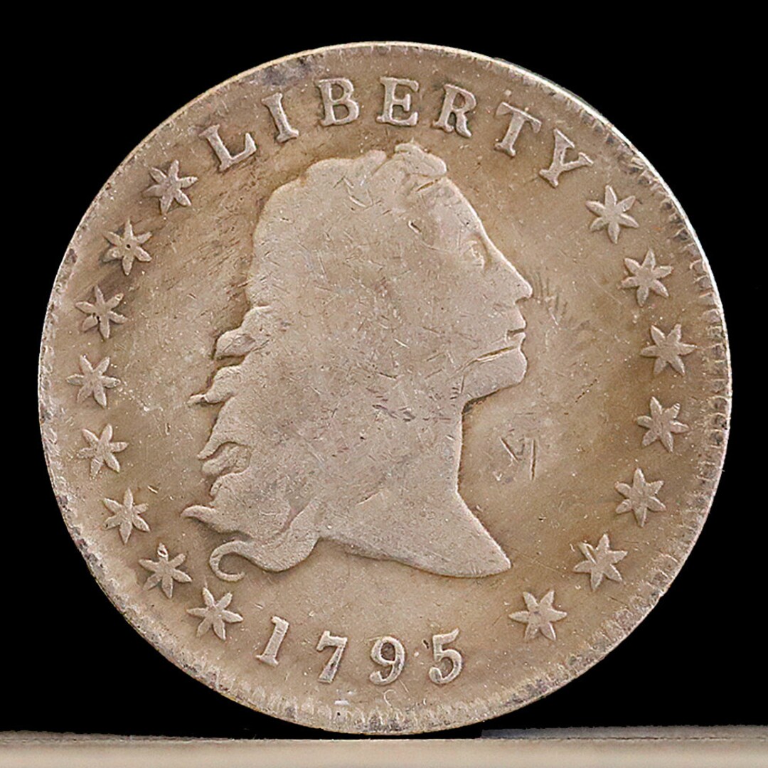 1795 Flowing Hair Early Dollar Silver Plated Coin - Circulated - Etsy