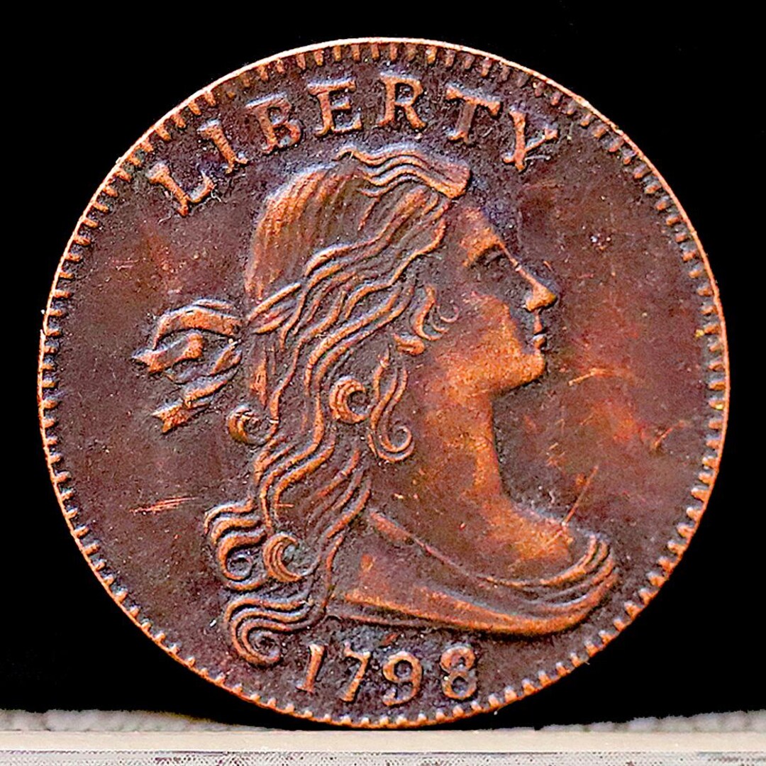 1798 Draped Bust Large Cent Copper Coin - Circulated - Etsy