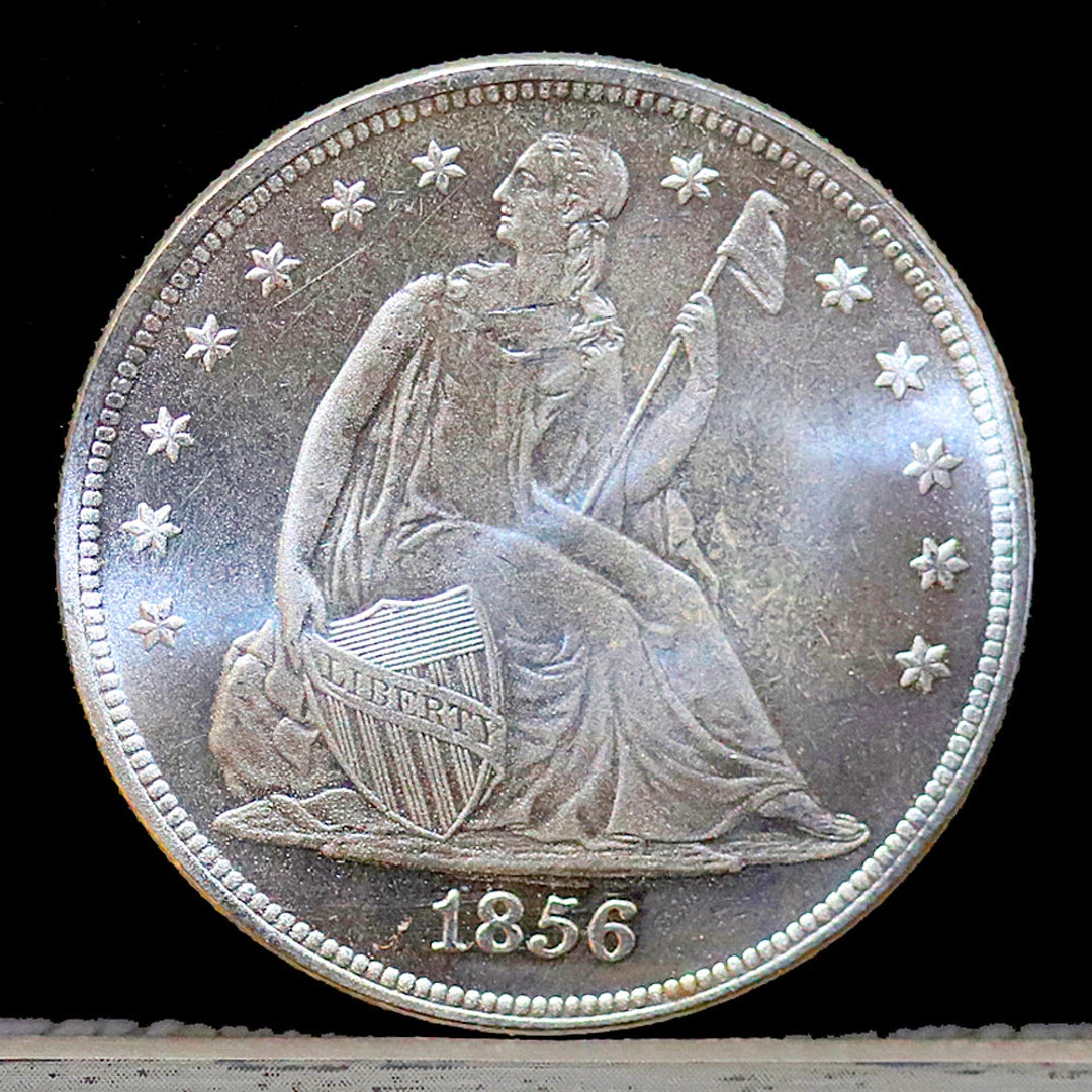 1856 Seated Liberty Dollar Silver Plated Coin Uncirculated - Etsy