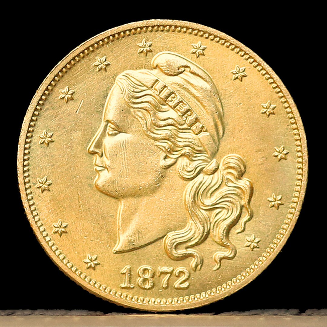 Pattern 1872 3 Three Dollar Gold Amazonian Gold Plated Coin ...